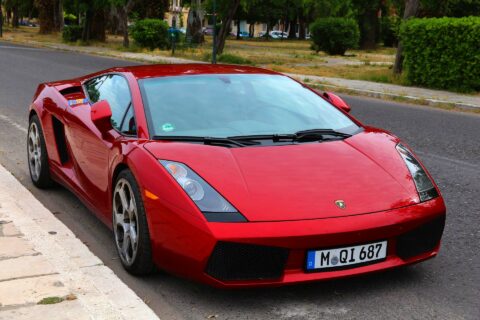 MrBeast Crushed A Red Lamborghini Gallardo.